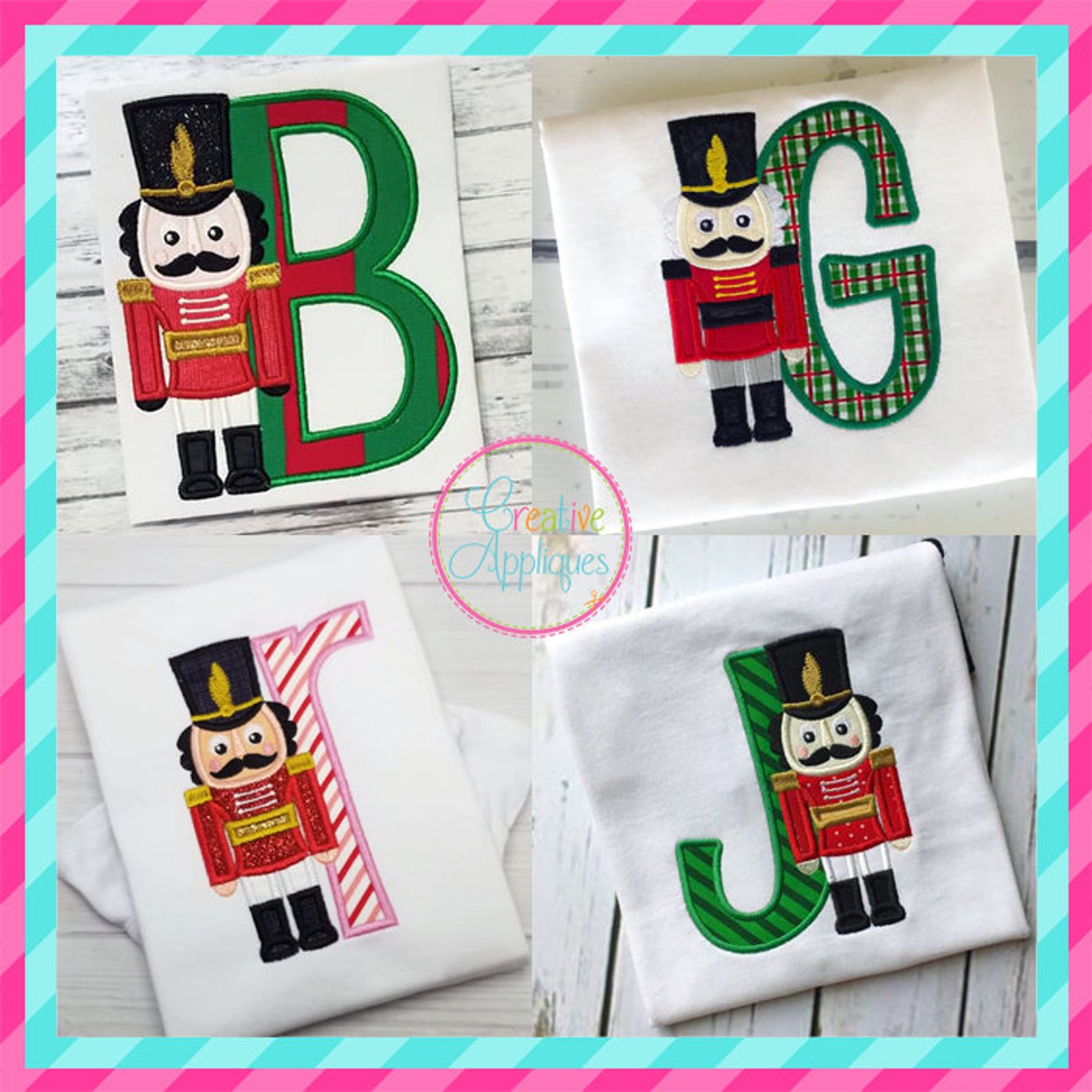 EXCLUSIVE Nutcracker Alphabet Digital Machine Embroidery - Etsy