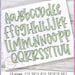 13 Sizes Farmhouse Lemonade Sketch Embroidery Alphabet Font Digital ...