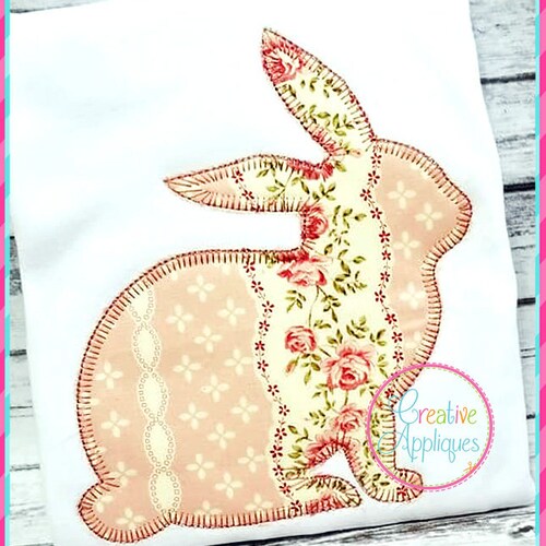 Easter Bunny Machine Applique Design Carrot Applique Rabbit - Etsy