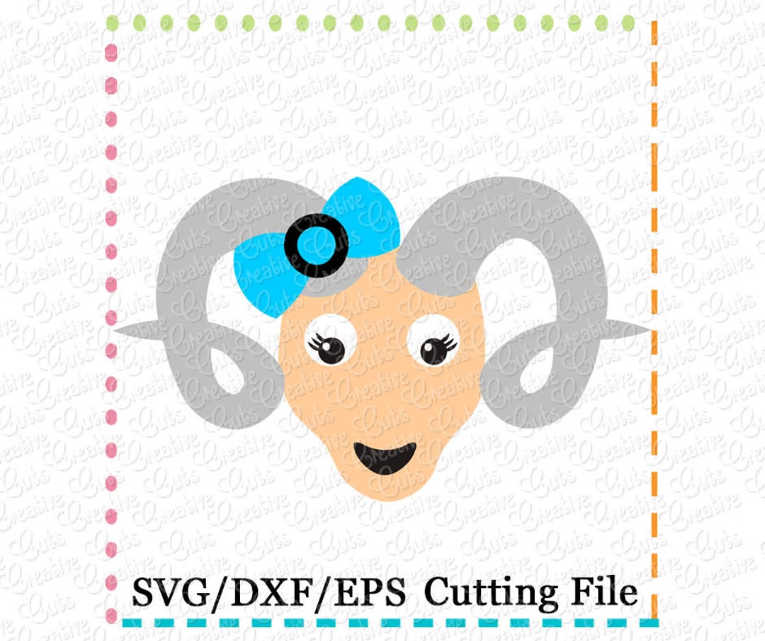 Girl Ram Svg, Mascot Svg, Ram Cut File, Ram Cutting File, Limited ...