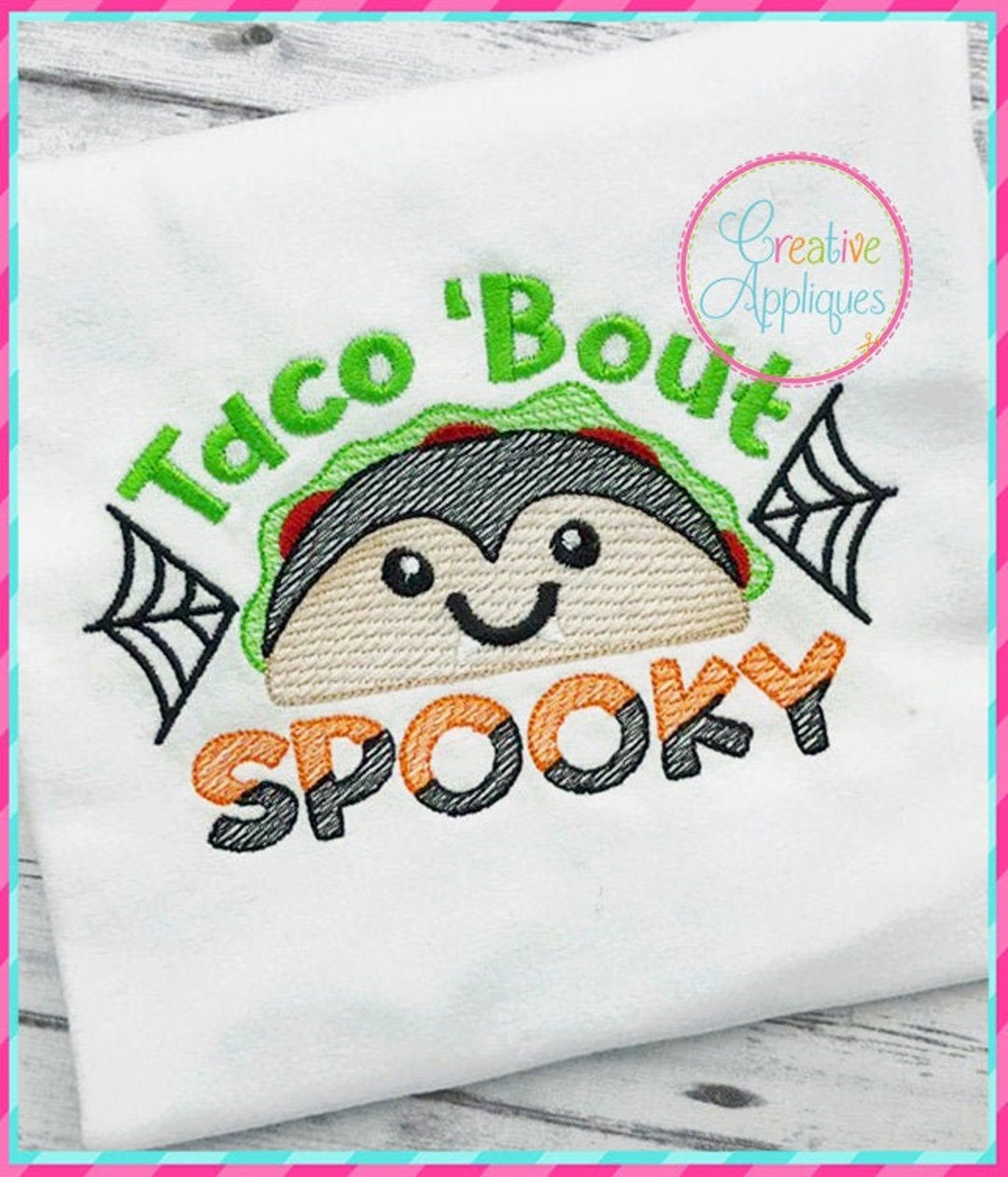 Sketch Stitch Taco Bout Spooky Halloween Digital Machine Embroidery ...