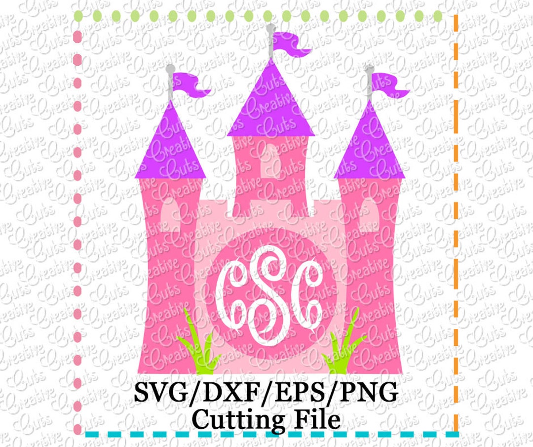 EXCLUSIVE Castle Monogram Svg, Castle Monogram Cut File, Castle ...