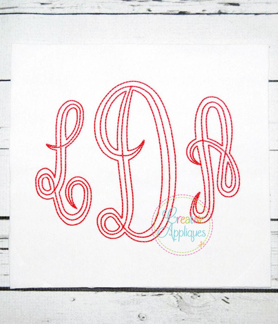 MEDIUM 4 SIZES Empire Floss Embroidery Monogram Alphabet Font Digital ...