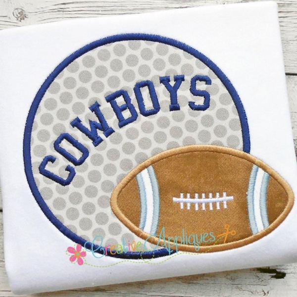 Football Applique - Etsy