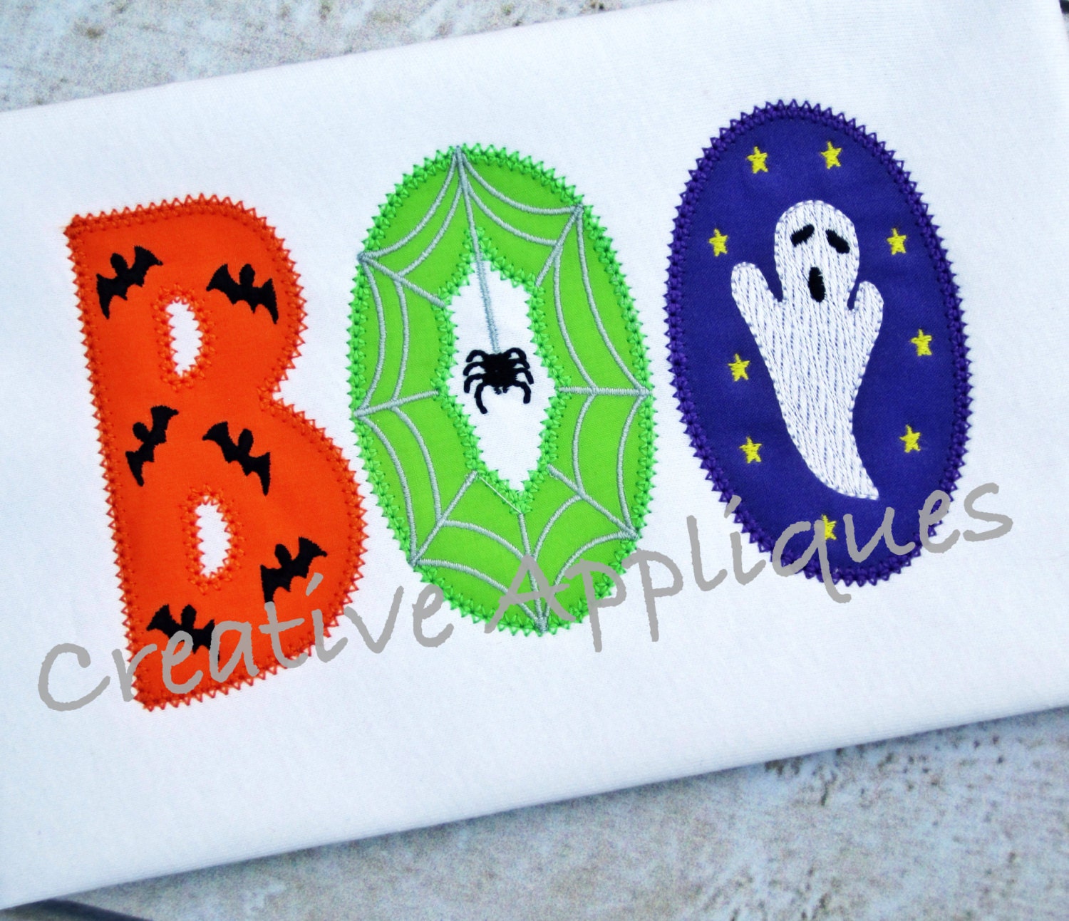 Boo Halloween Digital Machine Embroidery Applique Design 4 - Etsy