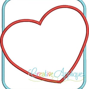 Heart Square Box Valentine Digital Machine Embroidery Applique Design 4 ...