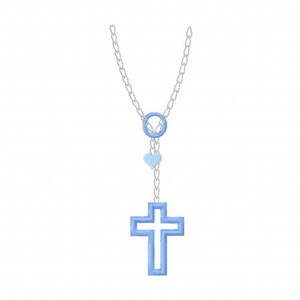 Cross Drop Necklace Applique Design, Machine Embroidery, Embroidery ...