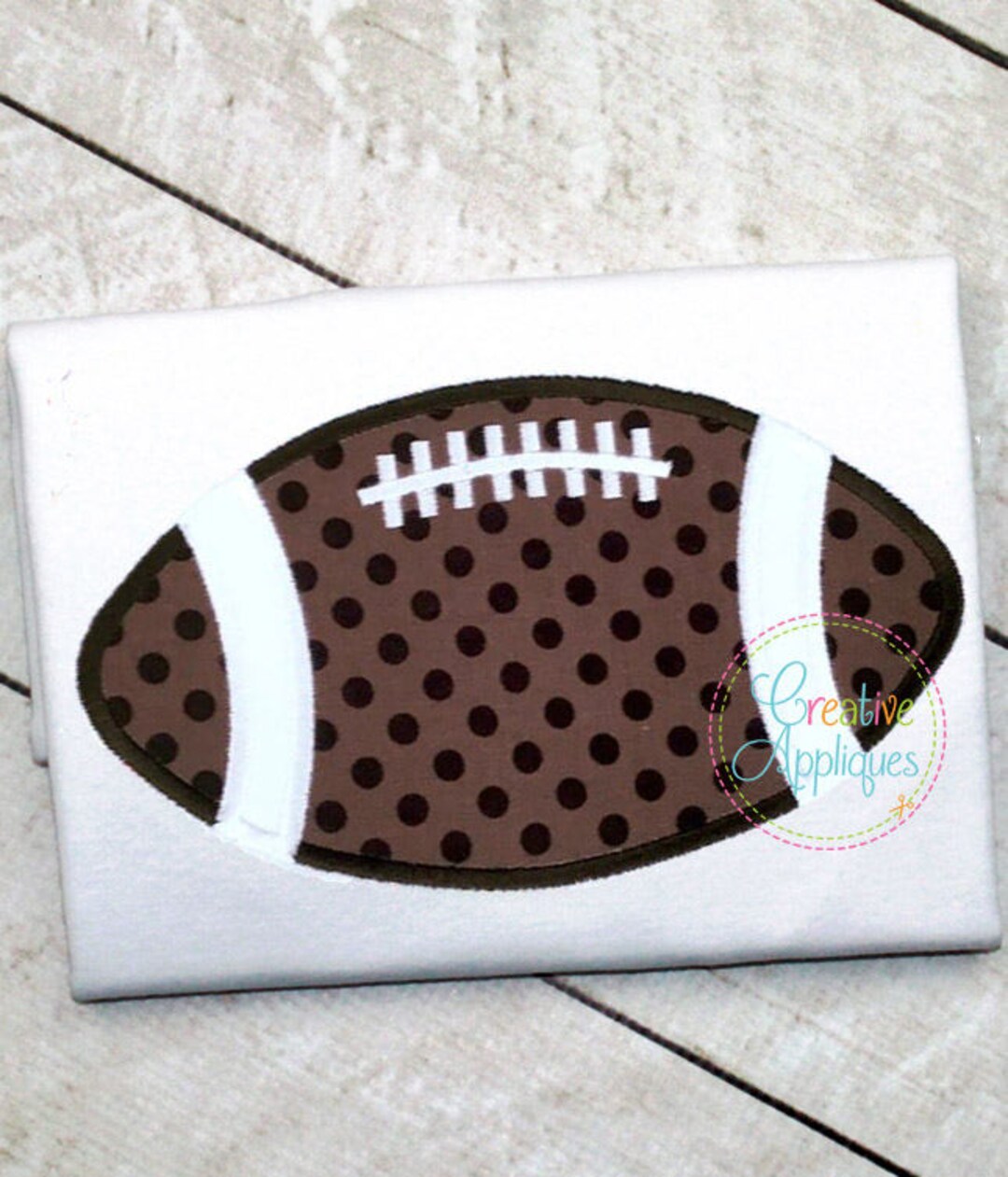 Football Applique Digital Machine Embroidery Design 6 Sizes, Football ...