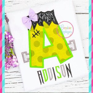 Frankie Alphabet Letter Applique Machine Embroidery Design 4 Sizes ...