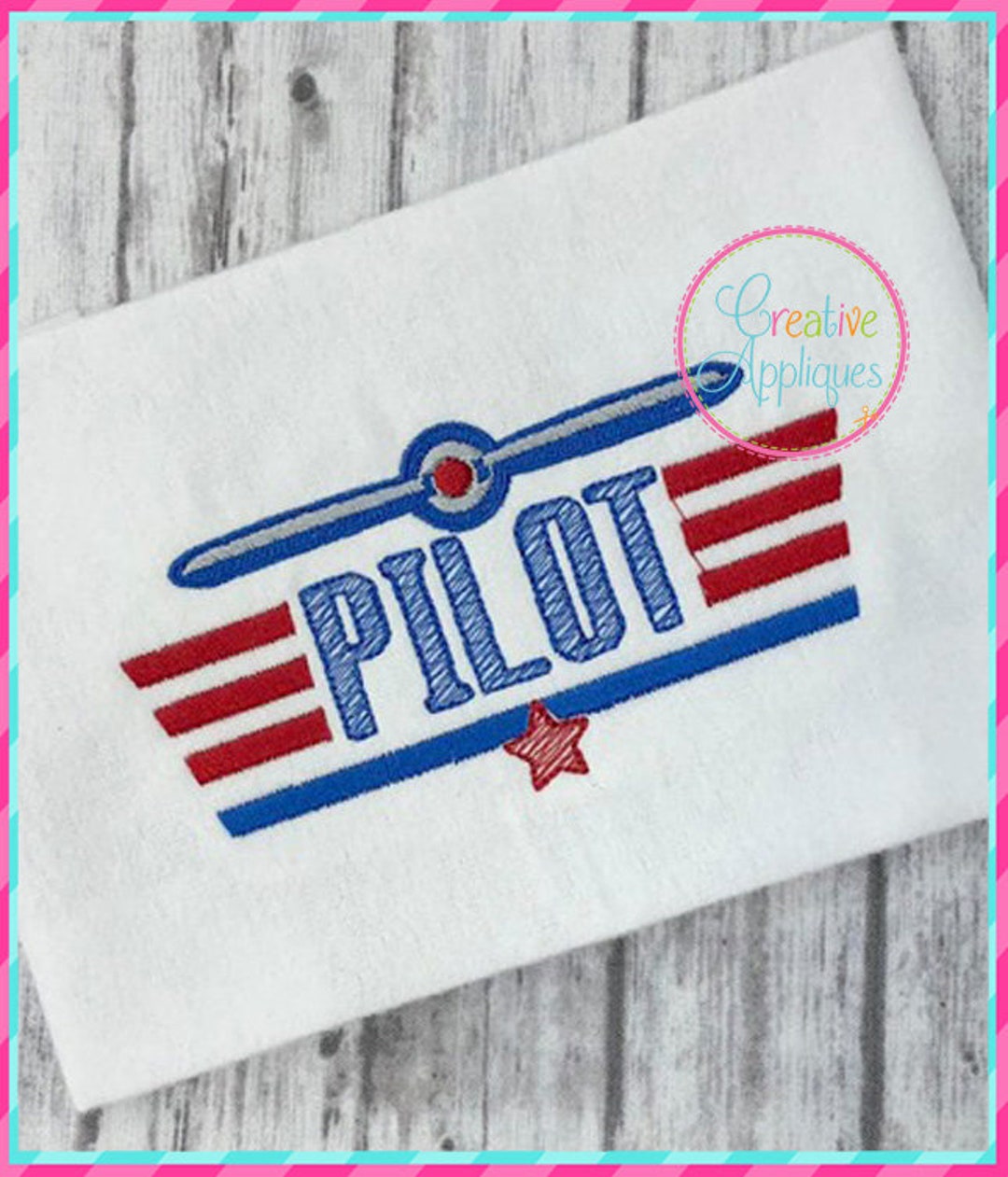 Sketch Stitch Pilot Digital Machine Embroidery Design 4 Sizes, Sketch ...