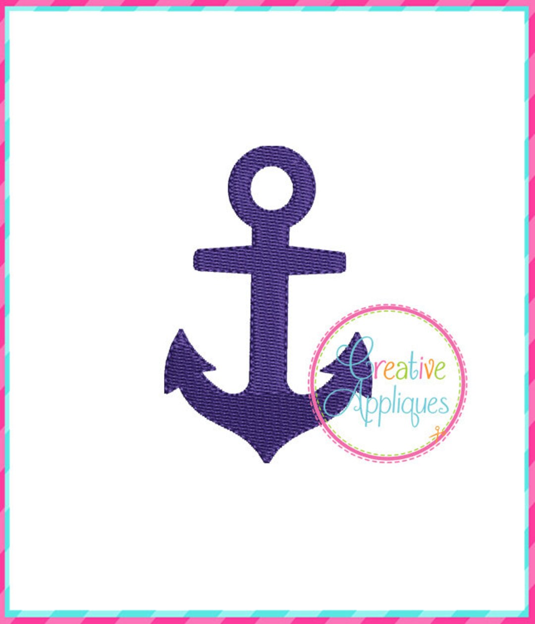 Miniature Anchor Machine Embroidery Digital Design 3 Sizes, Anchor ...