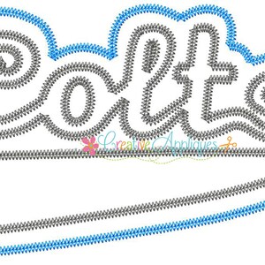 Colts Digital Machine Embroidery Applique Design 6 Sizes, Colts Mascot ...