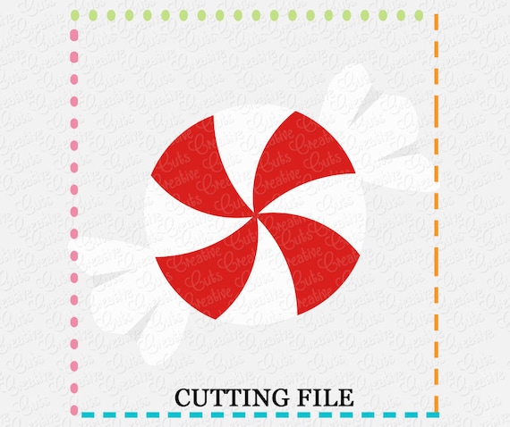 Peppermint Candy SVG peppermint cut file candy cutting file | Etsy