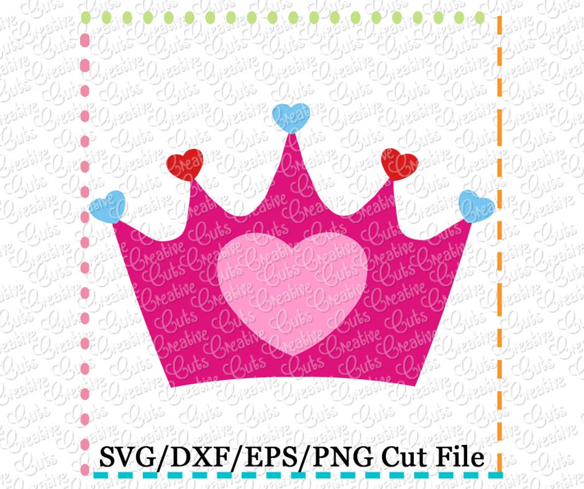Valentine Crown SVG Cutting File Valentine Svg Crown Svg - Etsy