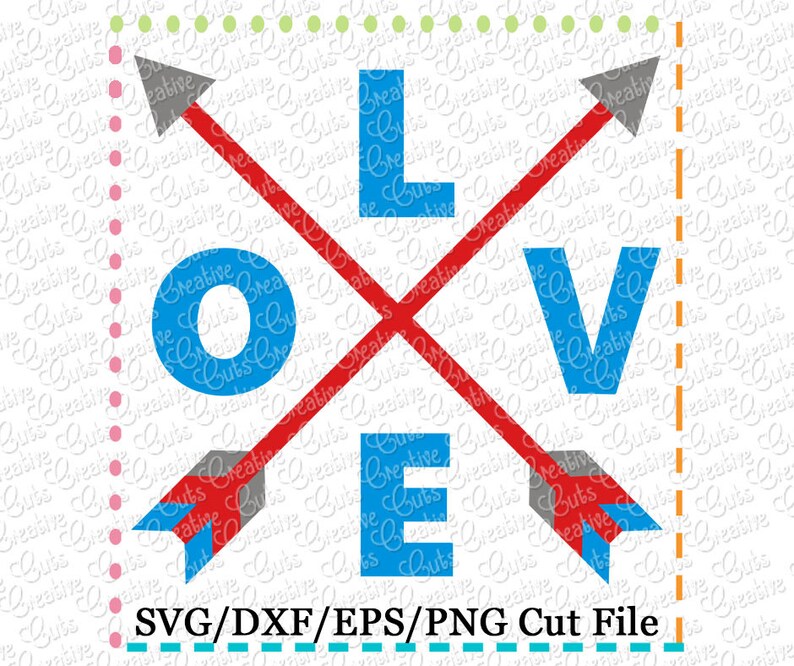 Love SVG Cutting File Valentine Svg Valentines Cut File | Etsy