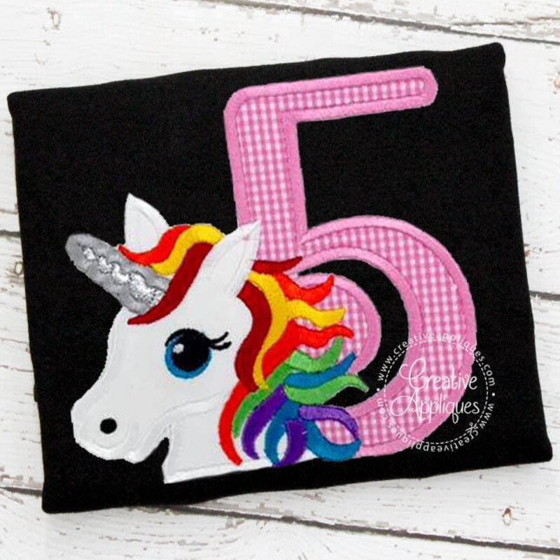 Unicorn Embroidery - Etsy