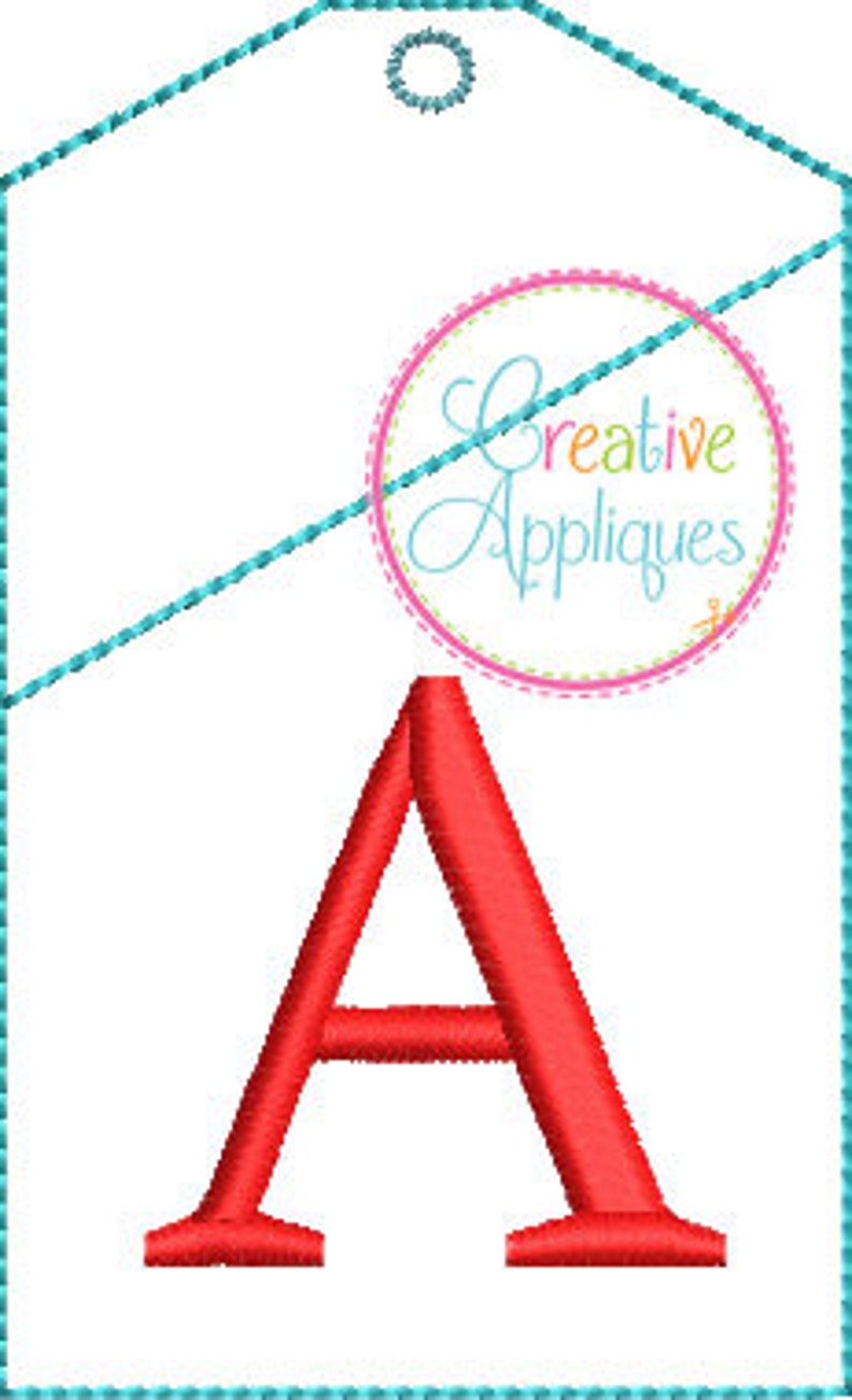 Alphabet in the Hoop Gift Card Holder Embroidery Design Gift - Etsy