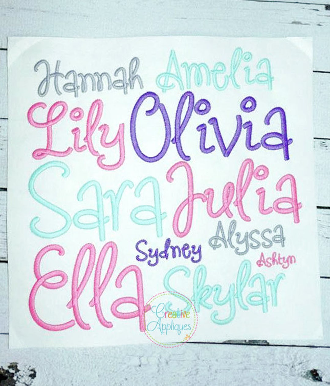 11 SIZES!!! Jump Rope Embroidery Font Alphabet Font Digital Machine ...