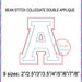 Manatee Applique Alphabet Letter Set A-Z Applique Machine Embroidery ...