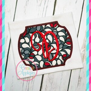 Monogram Frame Digital Machine Embroidery Applique Design 10 Sizes ...