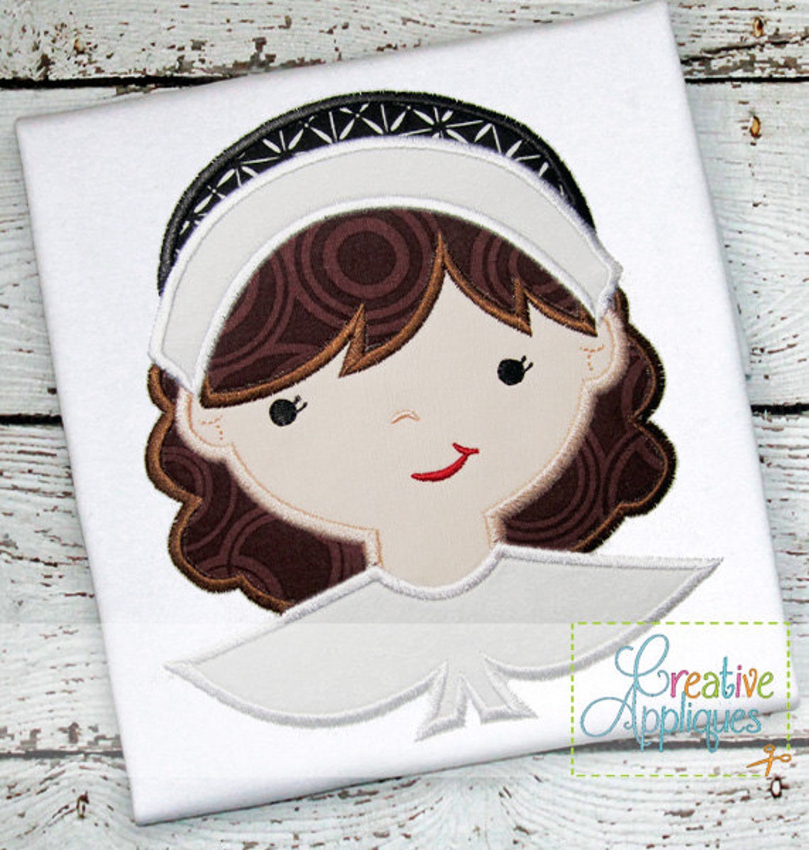 Pilgrim Girl Digital Machine Embroidery Design 4 Sizes | Etsy