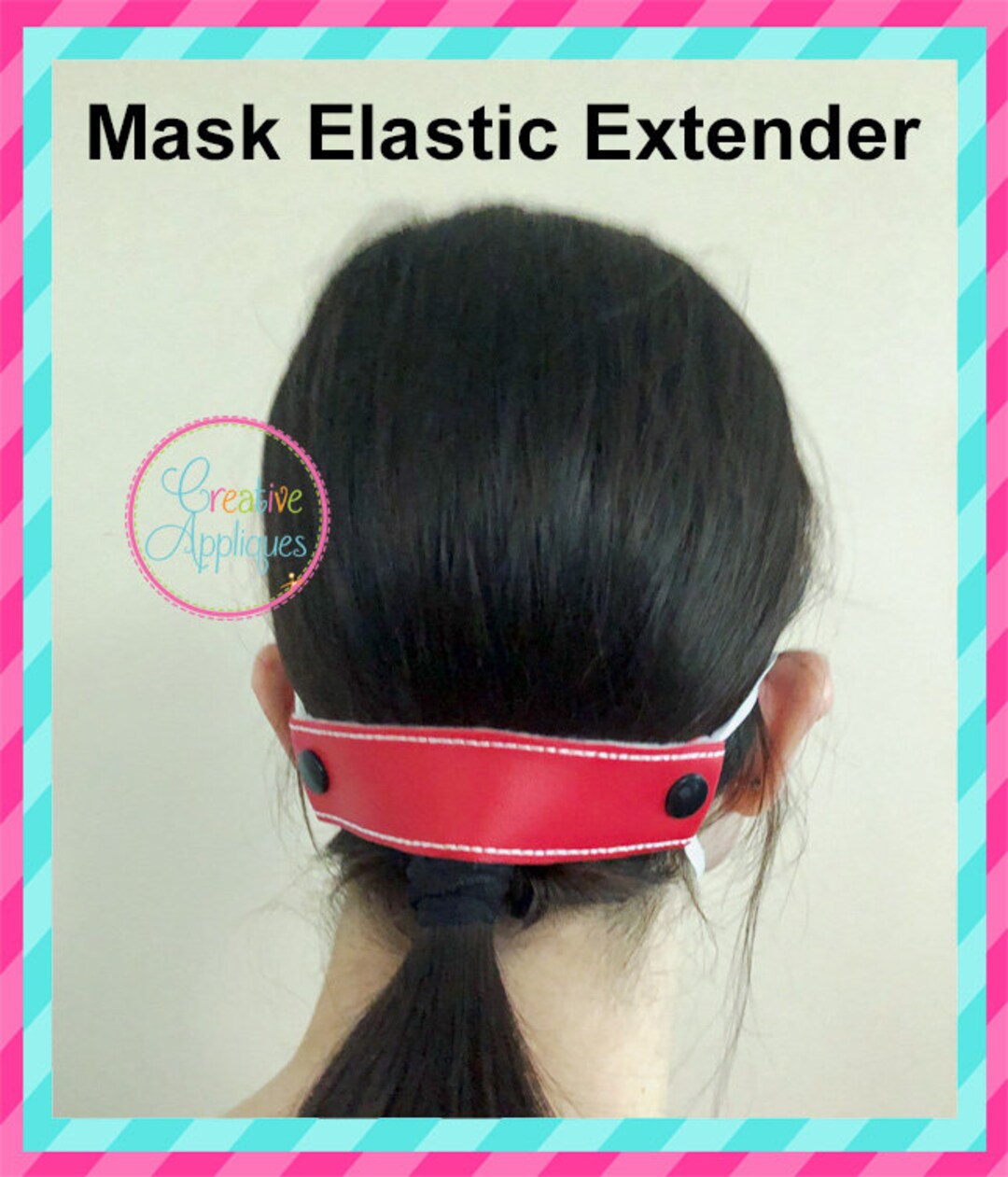 3 SIZES! in the Hoop Extender for Face Mask Elastic Digital Machine ...