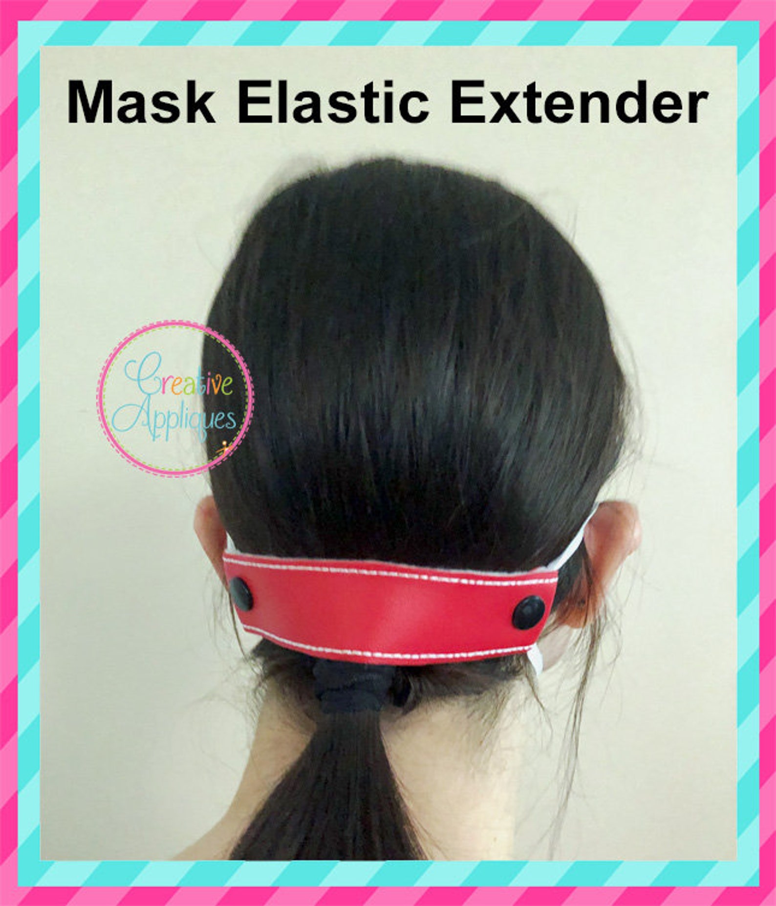 3 SIZES in the Hoop Extender for Face Mask Elastic Digital | Etsy