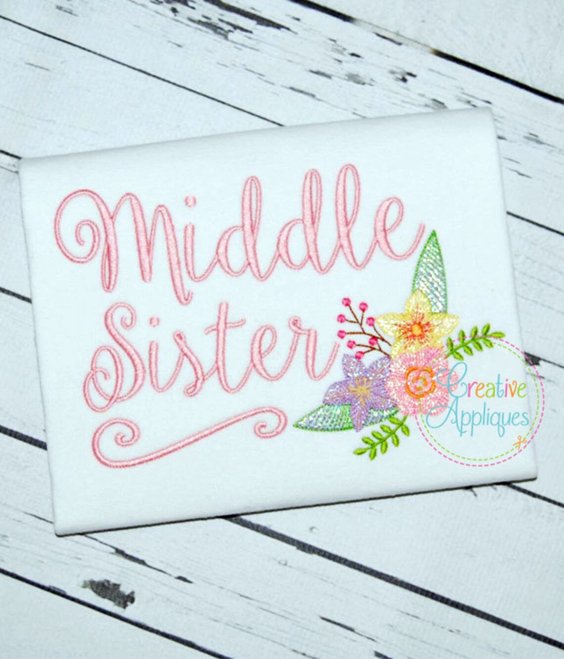 4 SIZES Sister Sibling Set Digital Machine Embroidery Design, Little ...