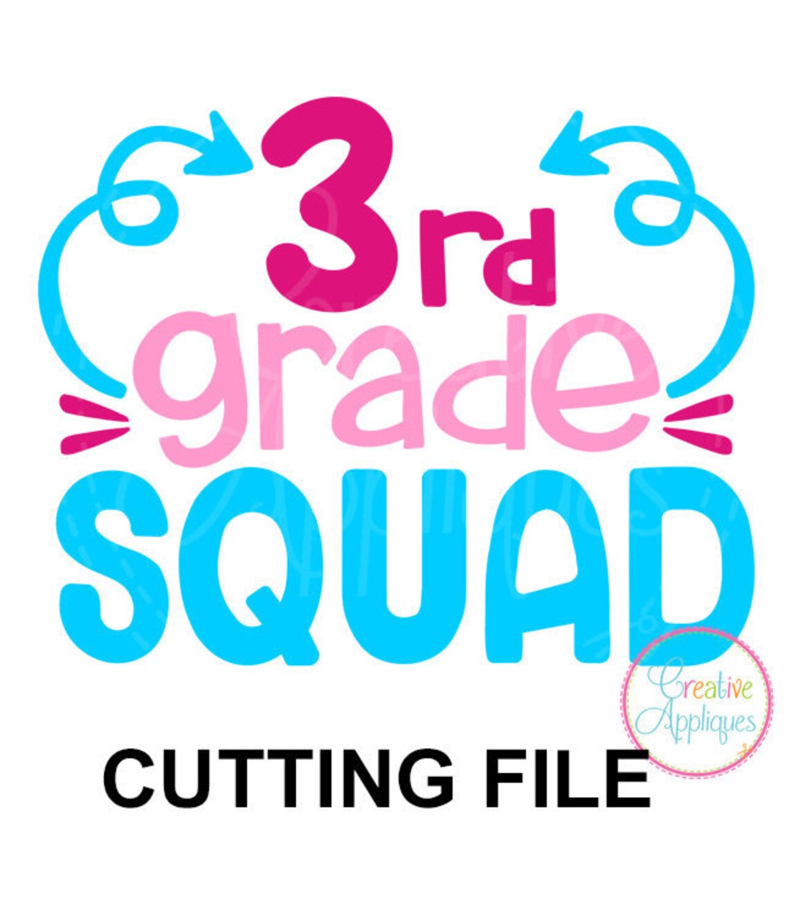 3rd Grade Squad Svg Cutting File 3rd Grade Svg Cut File 3rd - Etsy