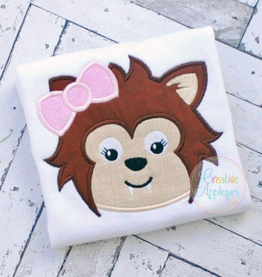 Wolf Wolfpack Mascot Applique Digital Machine Embroidery Design 4 Sizes ...