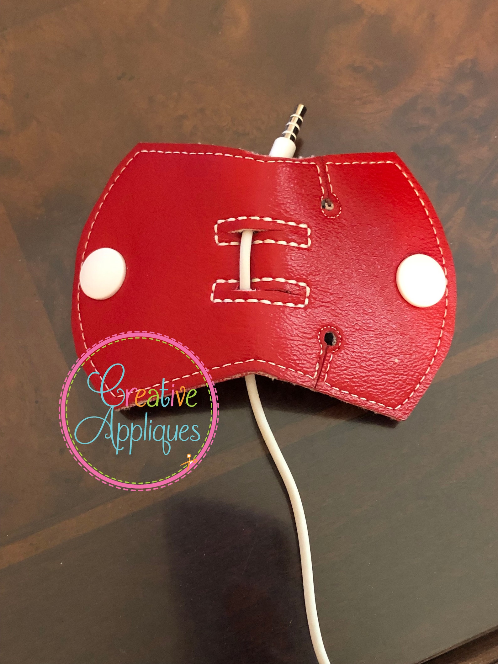 Cord Wrap Earbuds in the Hoop Machine Embroidery Design, Earbud Case ...