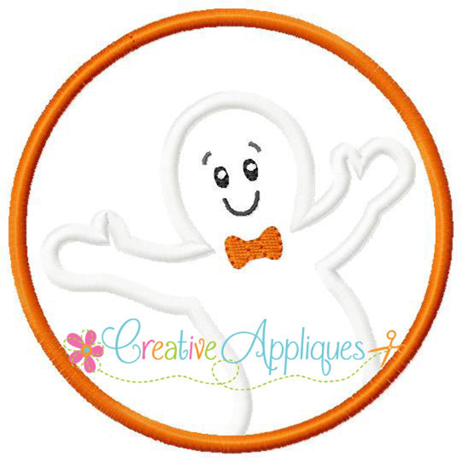 Ghost Halloween Digital Machine Embroidery Applique Design 4 - Etsy