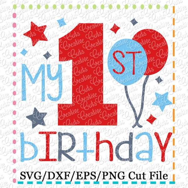 First Birthday Svg - Etsy