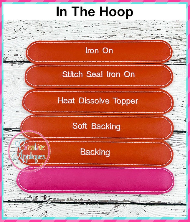10" Stabilizer Slap Wrap Bands in the Hoop Embroidery Machine Design ...