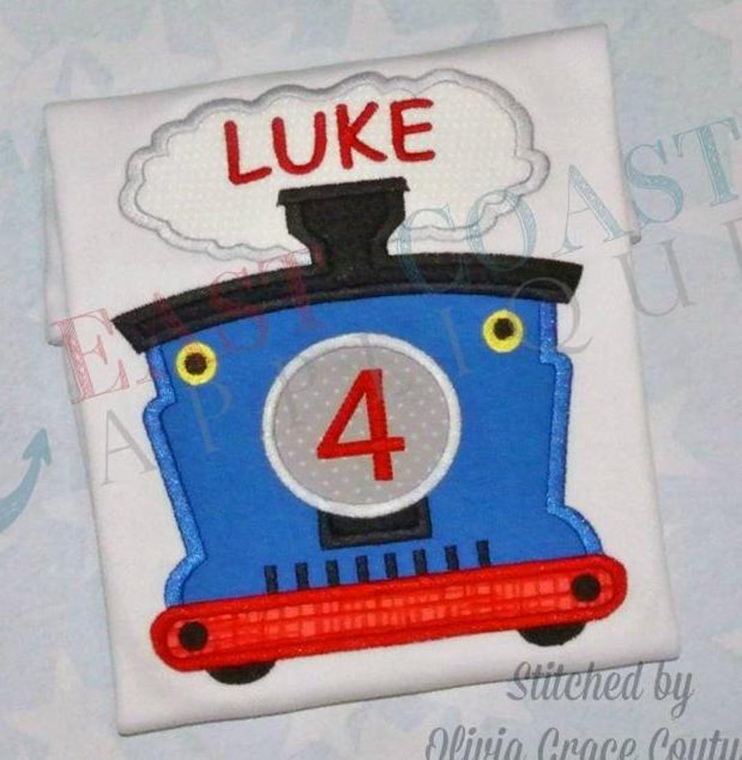Train Numbers Applique Design Set, Machine Embroidery, Embroidery ...