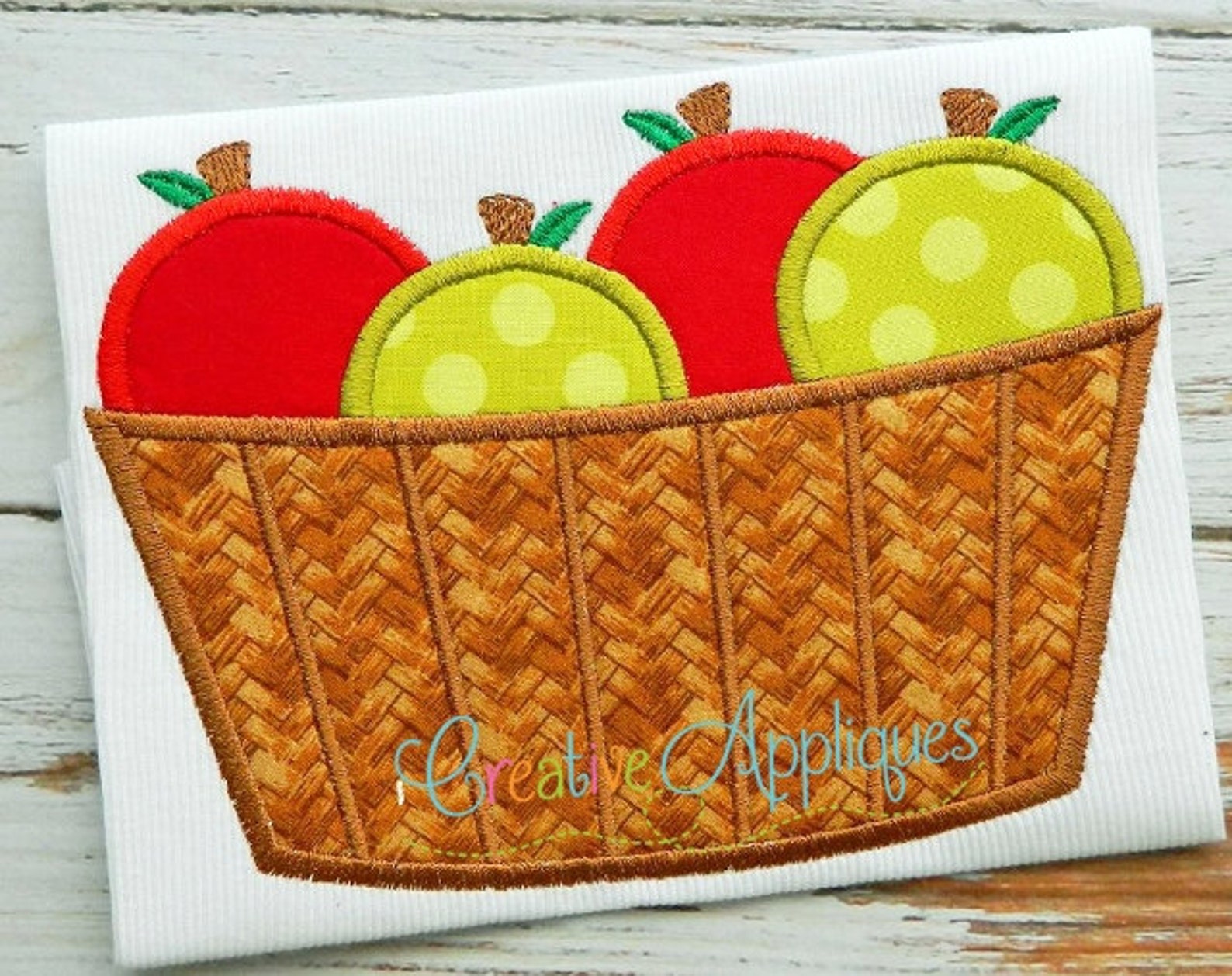 Basekt of Fruit Digital Machine Embroidery Applique Design 4 - Etsy