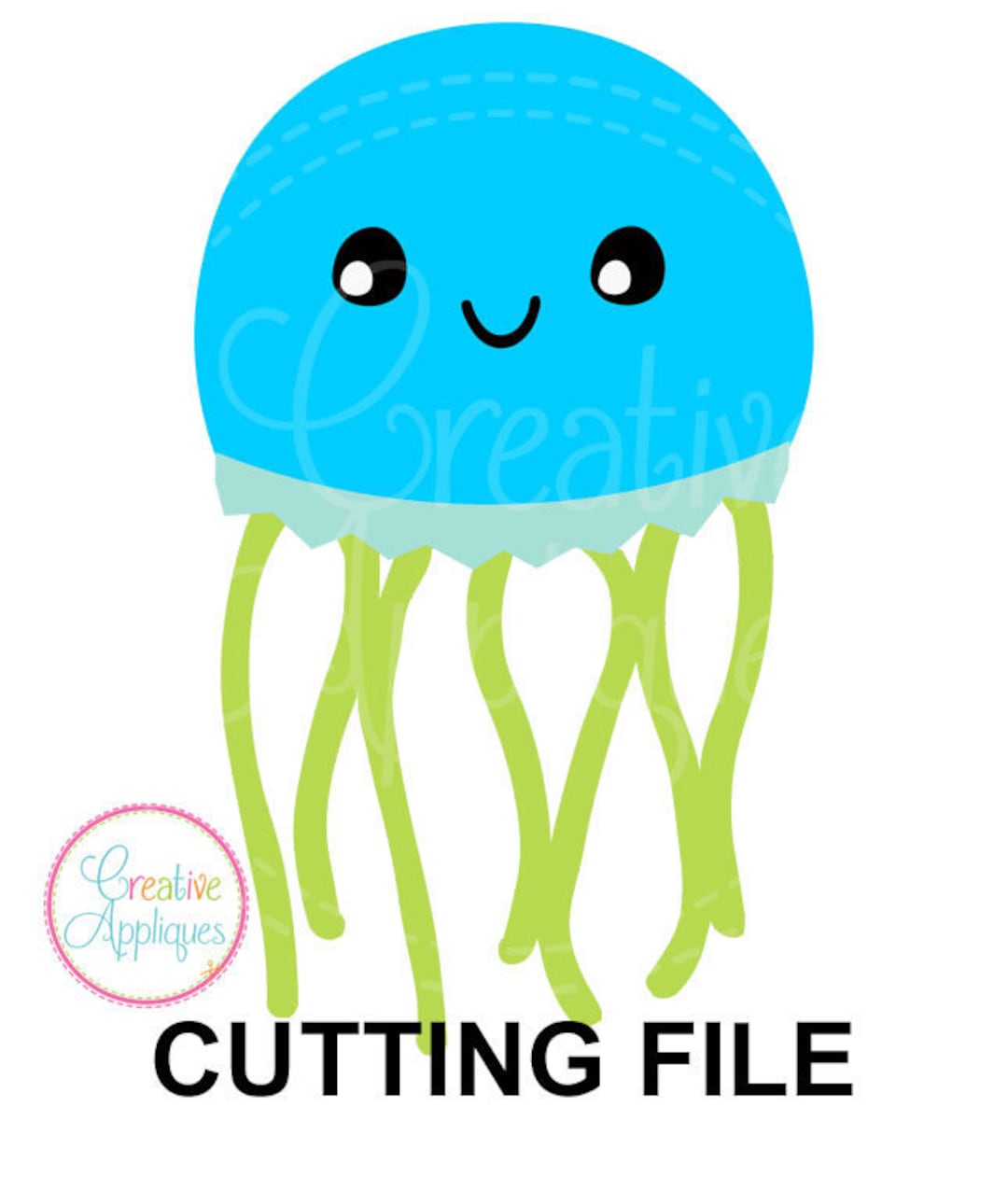 Jellyfish SVG Eps DXF Cutting File, Jellyfish Svg, Jellyfish Cut File ...