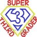 Super 3rd Third Grade Grader Digital Machine Embroidery Applique Design ...