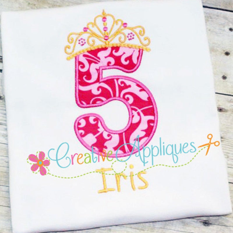 Number Embroidery - Etsy