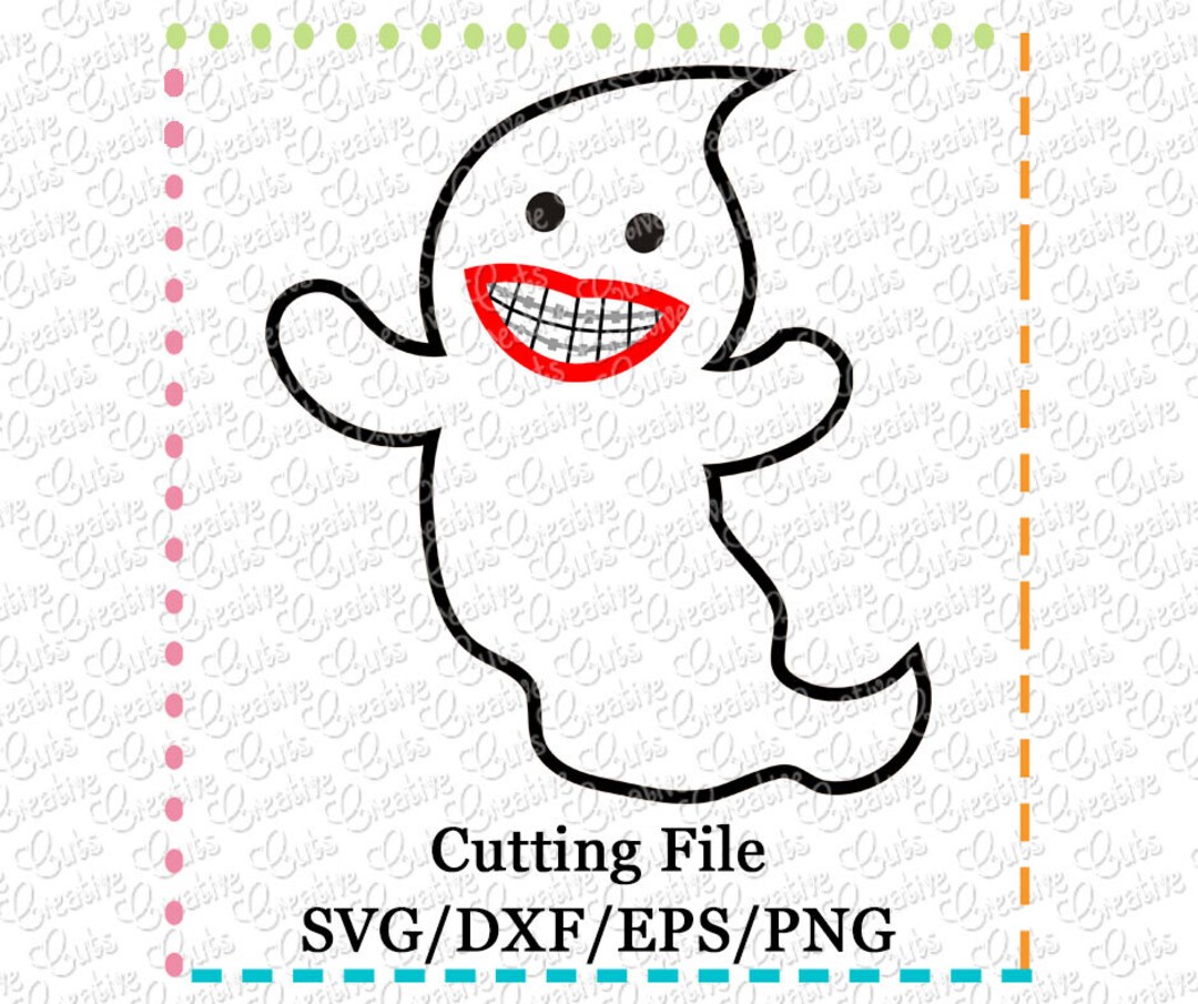 EXCLUSIVE SVG Eps DXF Ghost Braces Svg, Ghost Svg, Halloween Svg, Ghost ...