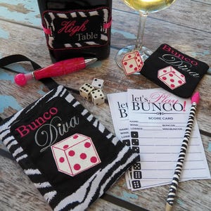 Bunco Diva Set in the Hoop Design, Machine Embroidery, Embroidery ...