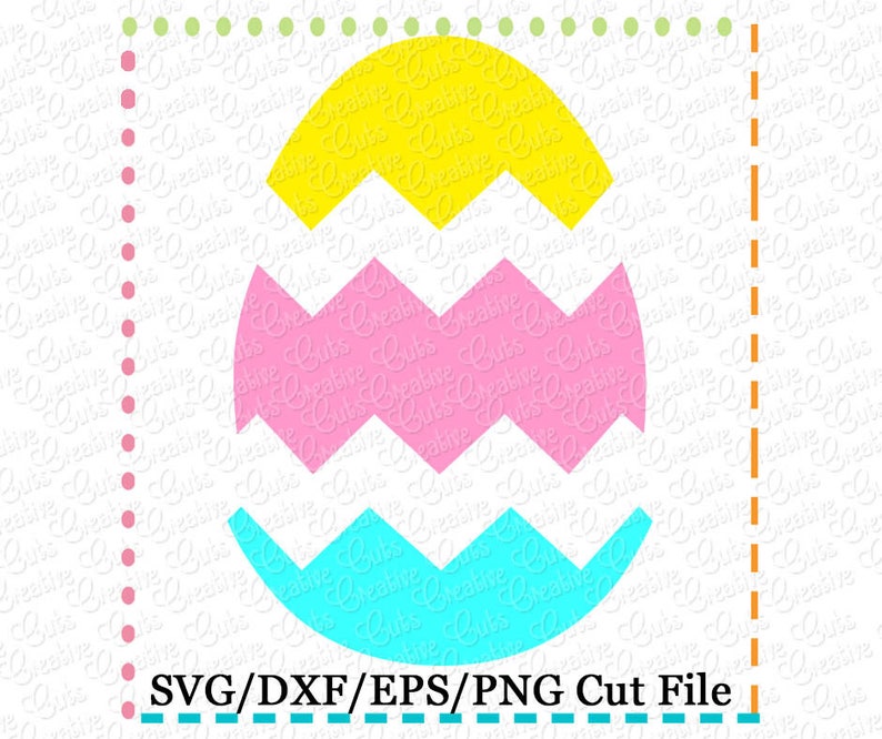 Chevron Easter Egg SVG Cutting File, Easter Svg, Easter Cut File ...