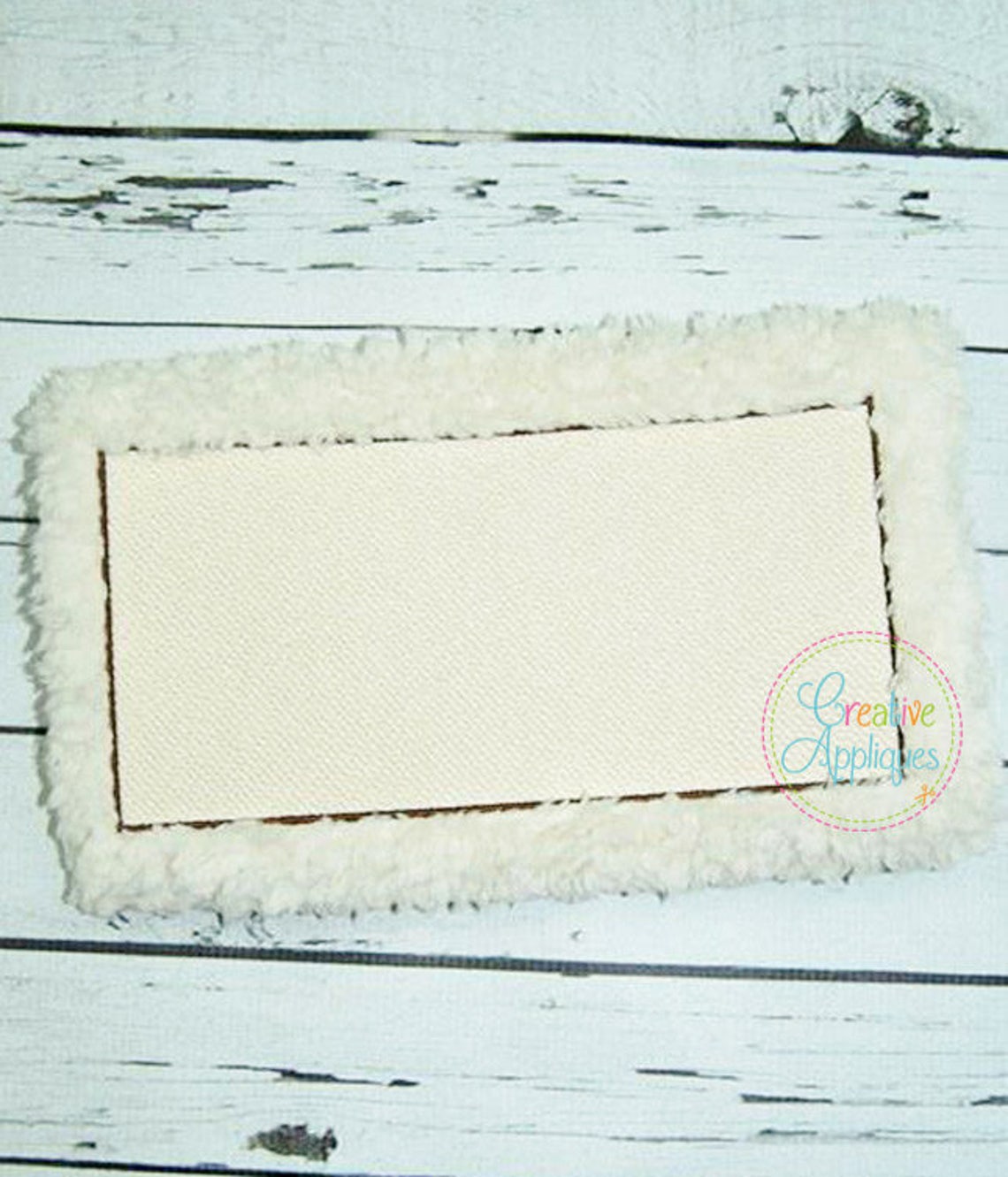 Embossed Rectangle Monogram Frame Digital Machine Embroidery - Etsy
