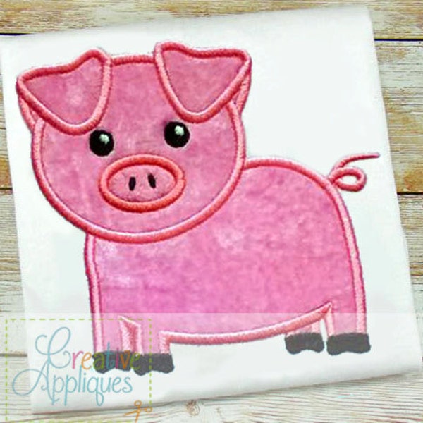 Pig Applique - Etsy