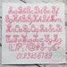 7 SIZES!!! Classic Script Embroidery Font, Alphabet Font Digital ...