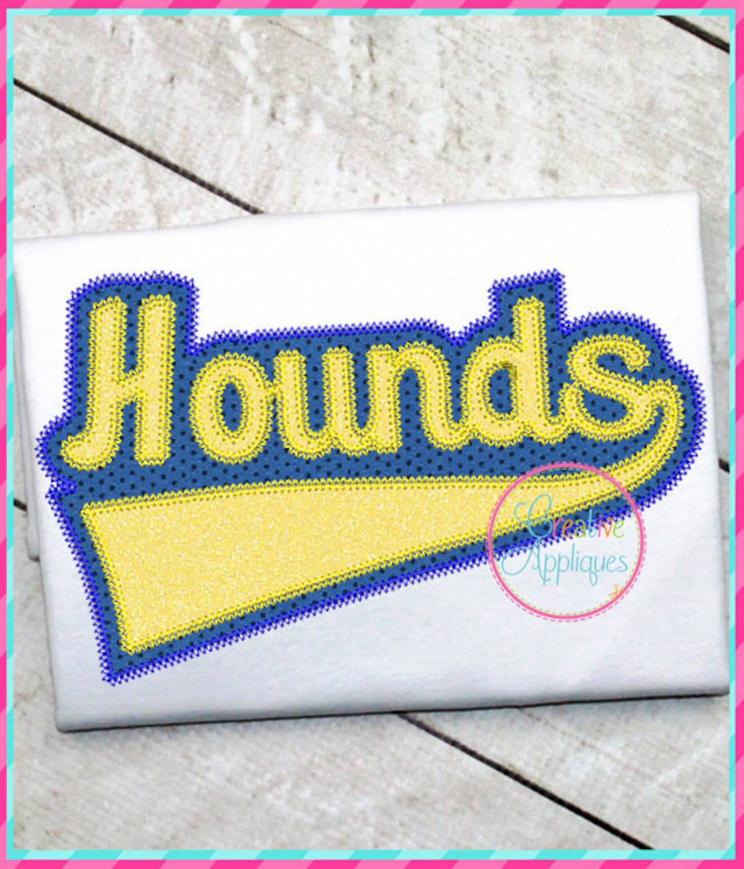 Hounds Applique Digital Machine Embroidery Design 6 Sizes, Hounds ...