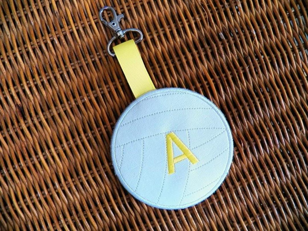 Volleyball Bag Tag in the Hoop Design, in the Hoop Bag Tag, in the Hoop ...