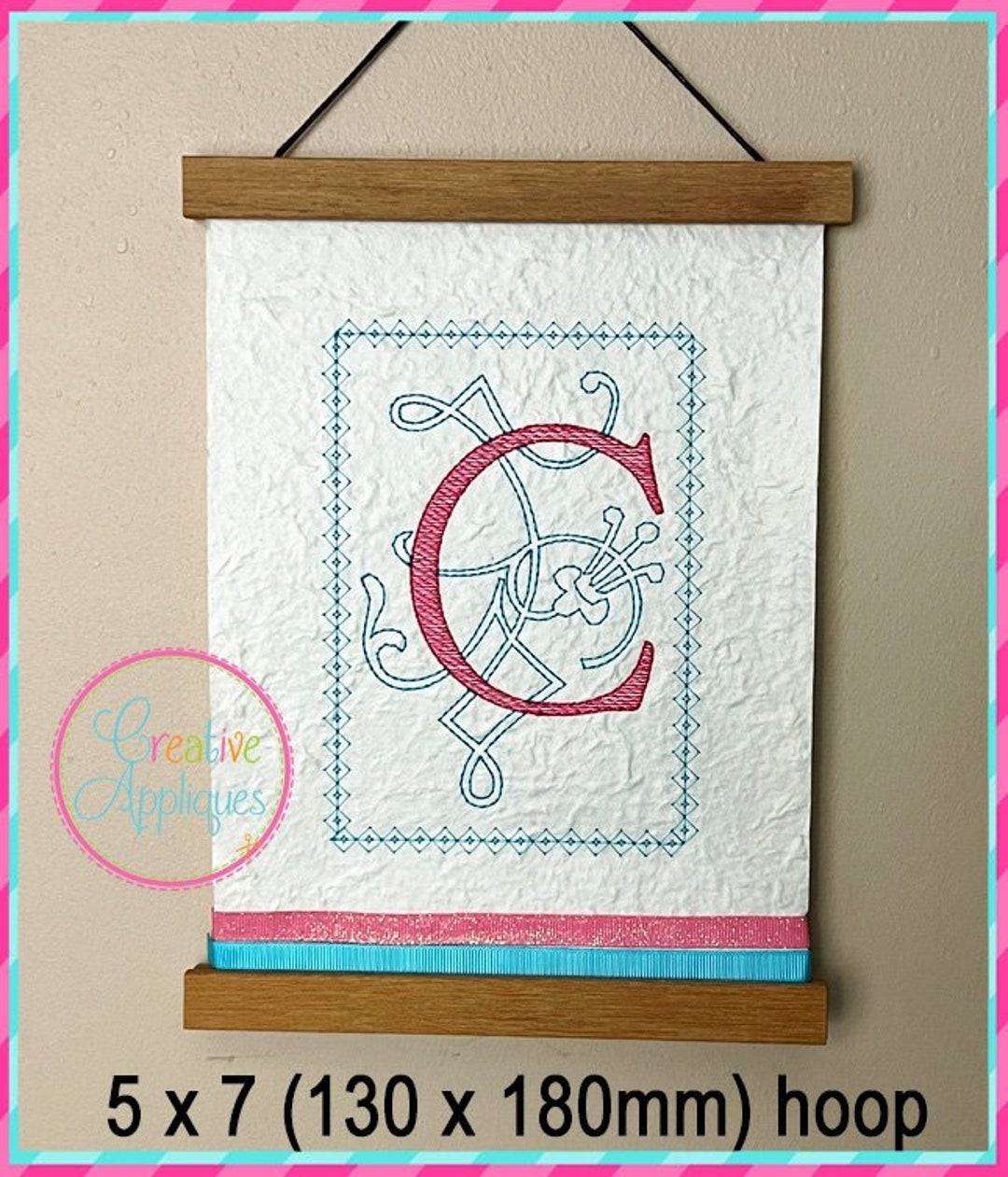 Alphabet Card Embroidery Machine Design, Embroidery on Paper, Card ...