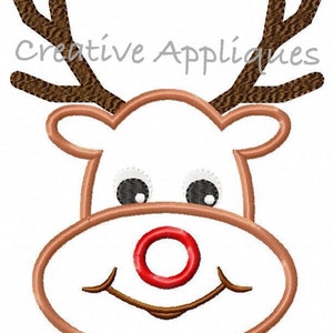 Reindeer Digital Machine Embroidery Applique Design 4 Sizes, Reindeer ...