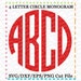 EXCLUSIVE 4 Letter Circle Monogram Font SVG Eps DXF Cutting File, 4 ...
